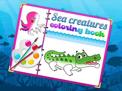 Sea Creatures Coloring Book - BrowserPlay