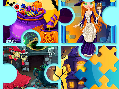 Witchs House Halloween Puzzles - BrowserPlay